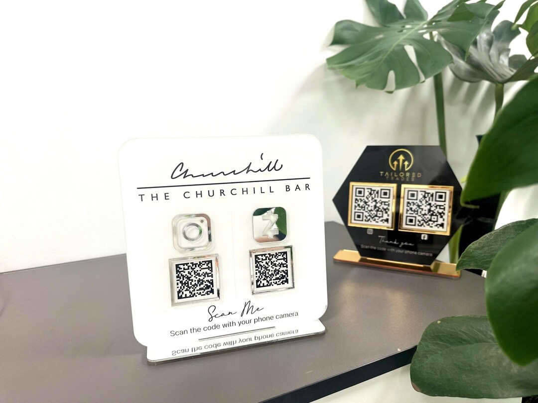 Payment Method Sign, QR Code Sign Payment, Social Media QR Code Sign ...