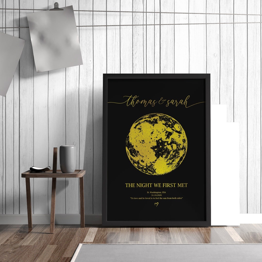 Moon Print Gift, Custom Moon Phase Print, Mothers Day Gift, Astrology ...