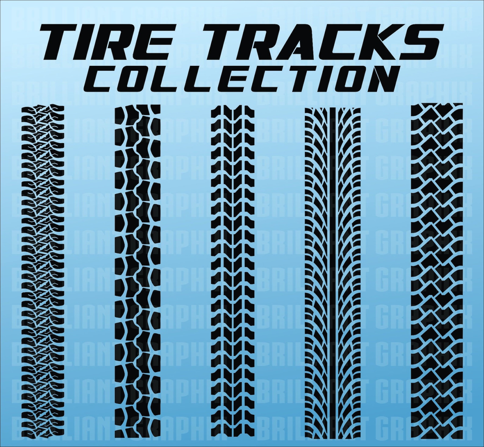 High Quality Tire Tracks, 4x4, Street, Vector Art. Svg, Eps, Pdf, Png ...