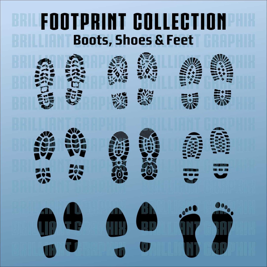 High Quality Footprint, Boot Print, Shoeprint, Vector Art. Svg, Eps ...