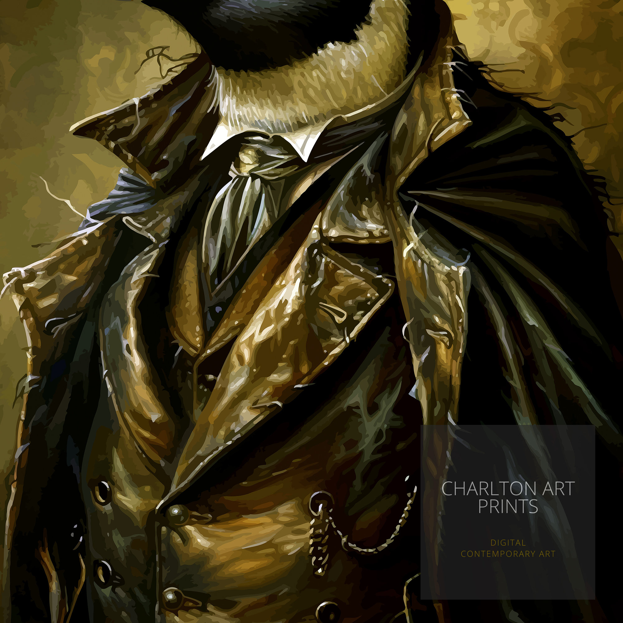 Gothic Victorian Penguin Detective Art Print Poster Wall Decor ...