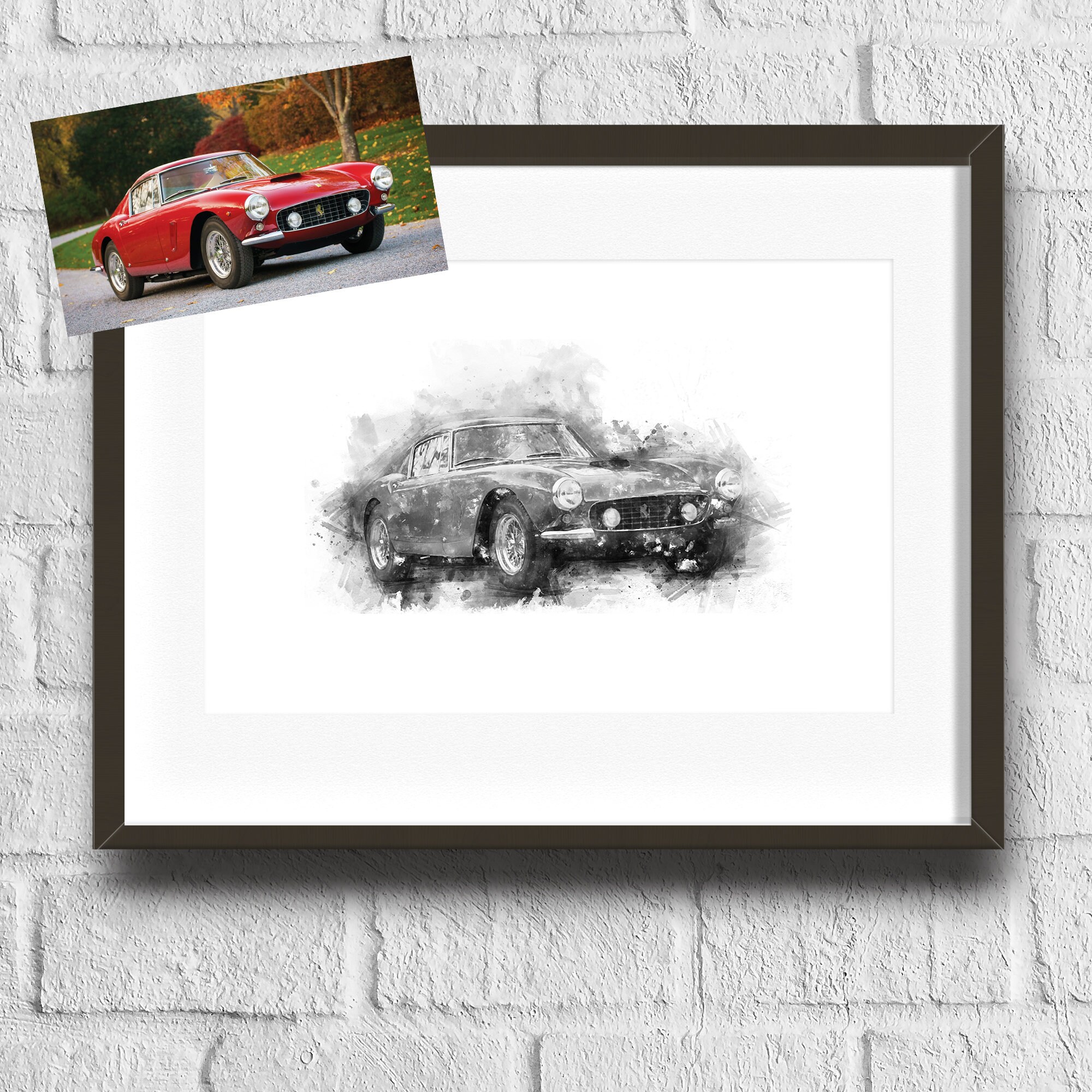 Custom Car Portrait Gift for Car Lovers First Car Portrait - Etsy
