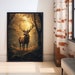 Stag in a Clearing Cottagecore Print Dark Academia Art Cottagecore ...