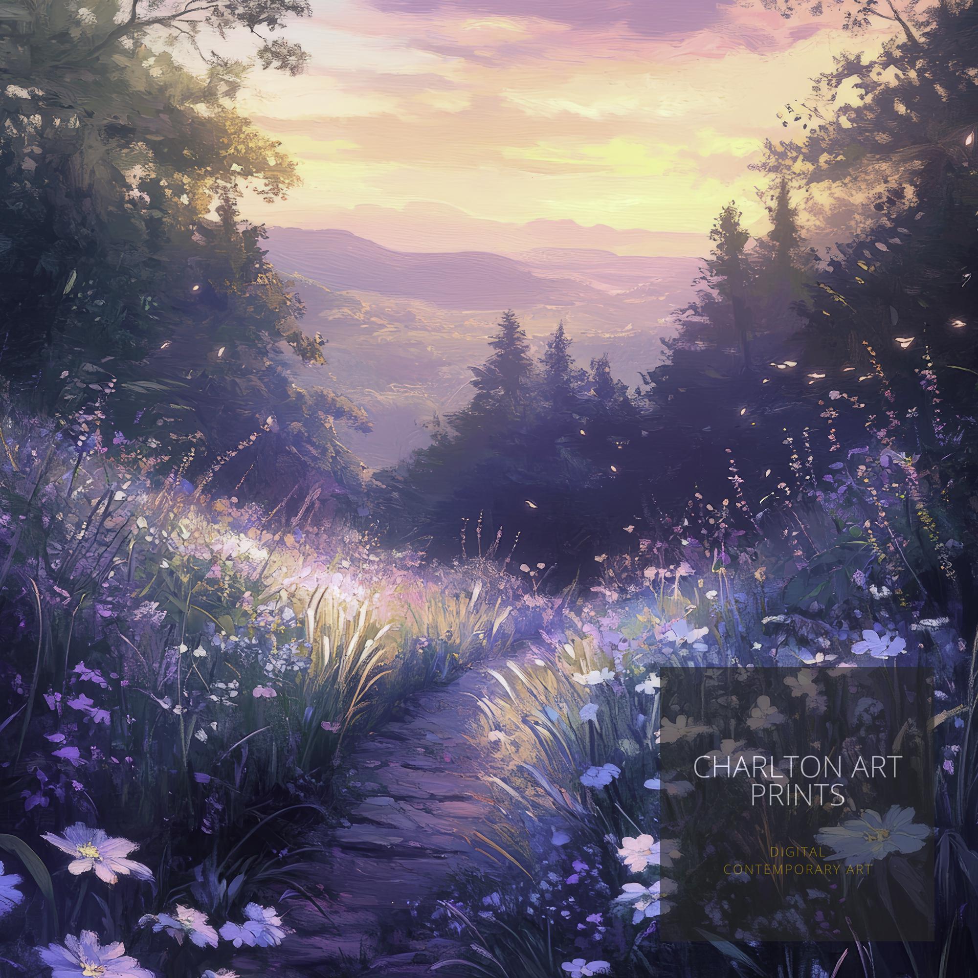 Fairy Forest Path Poster Cottagecore Decor Dark Academia Art Enchanted ...
