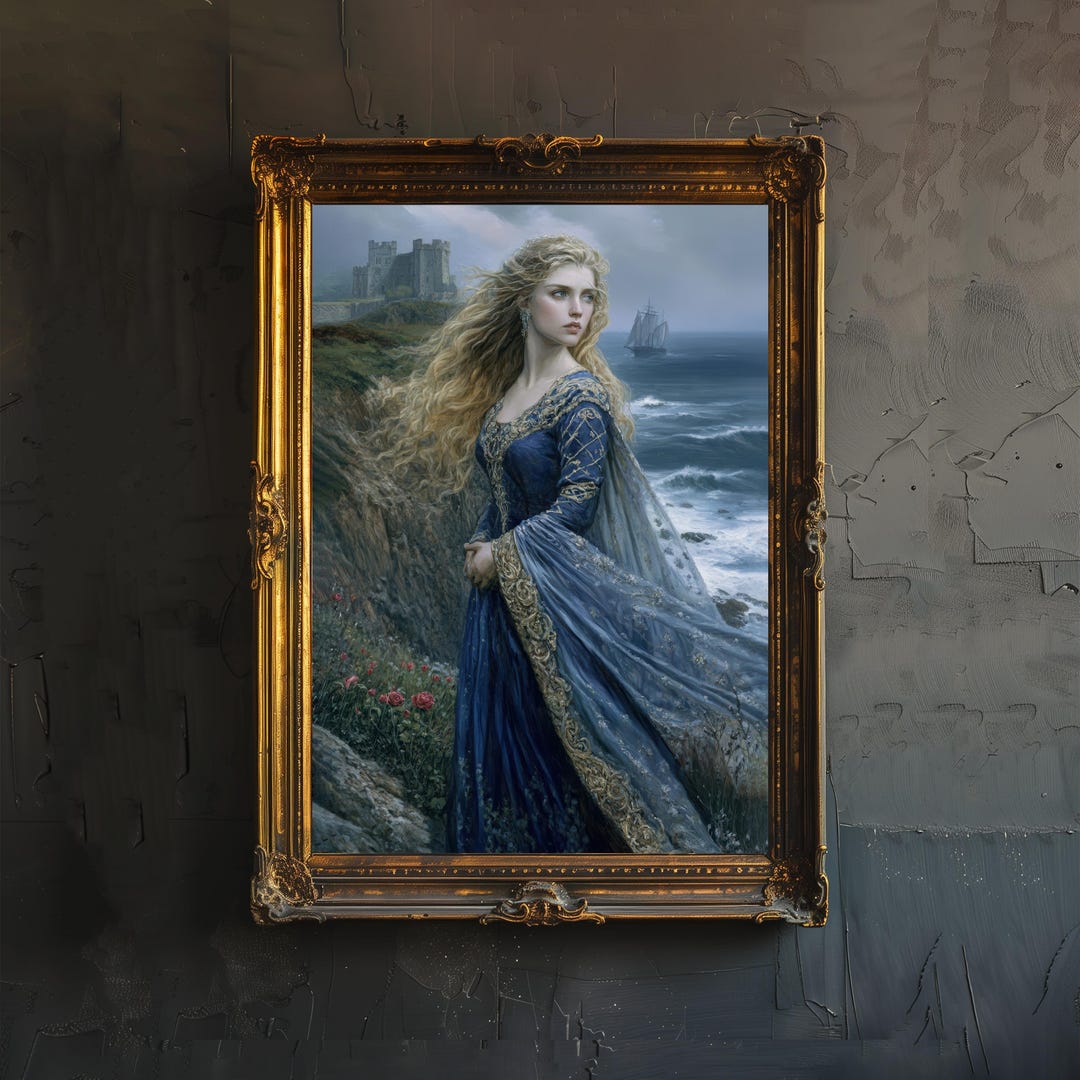 Isolde Dark Academia Art Print Tragic Romance Wall Art Vintage Literary ...