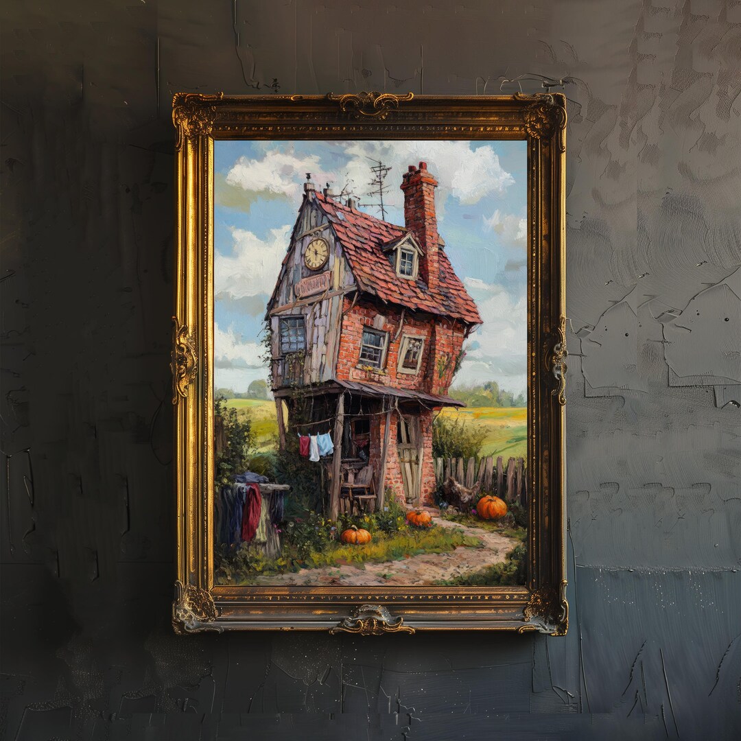 Wizards House Cottagecore Dark Academia Poster Enchanted Vintage Wall ...