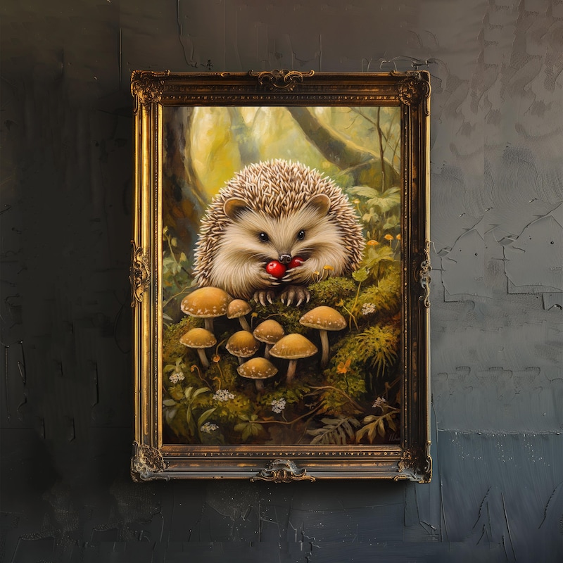 Hedgehog Poster - Etsy