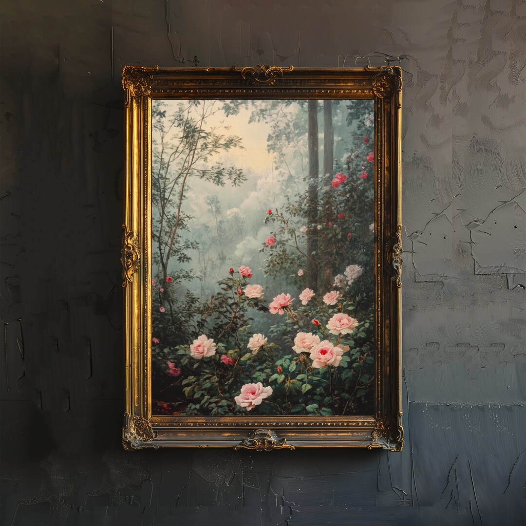 Secret Garden Cottagecore Print Dark Academia Art Cottagecore Decor ...