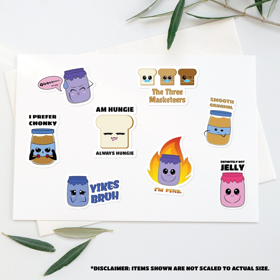 Large Waterproof Stickers, Relatable Stickers, Journal Decoration ...