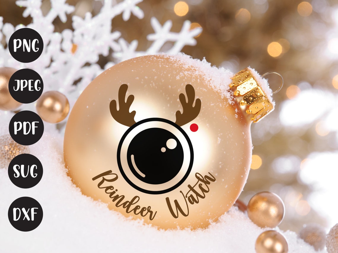 Santa Cam SVG | Elf Watch Svg | Elf Cam Svg | Reindeer Watch Svg ...