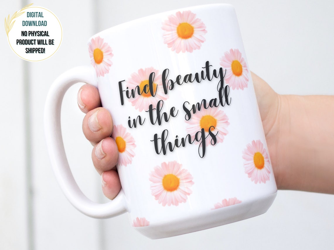 Flower Mug PNG Mug PNG Mug Template Mug Wrap PNG Mug - Etsy