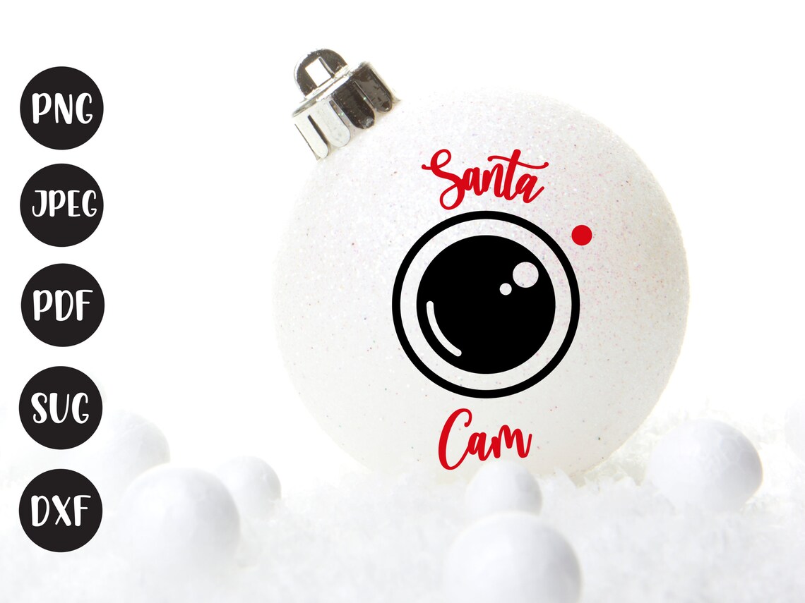 Santa Cam SVG | Elf Watch Svg | Elf Cam Svg | Reindeer Watch Svg ...