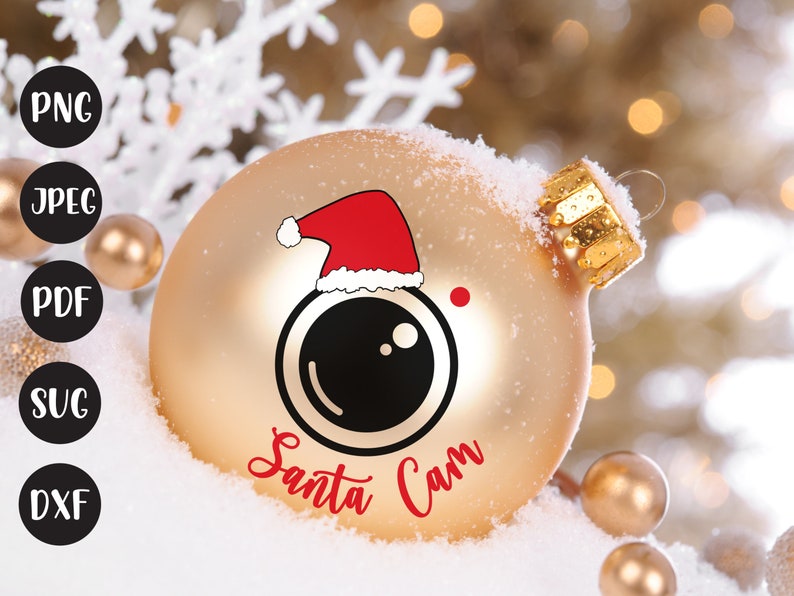 Santa Cam SVG | Elf Watch Svg | Elf Cam Svg | Reindeer Watch Svg ...