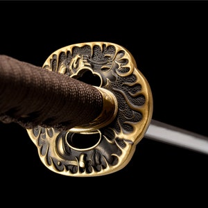 Handmade Crafts Hellfire Katana Sword Handmade Japanese Samurai Sword ...
