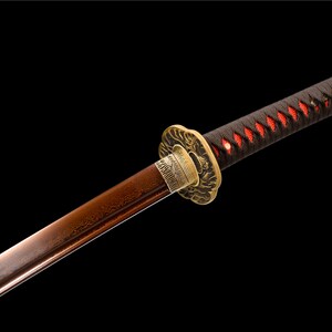 Handmade Crafts Hellfire Katana Sword Handmade Japanese Samurai Sword ...