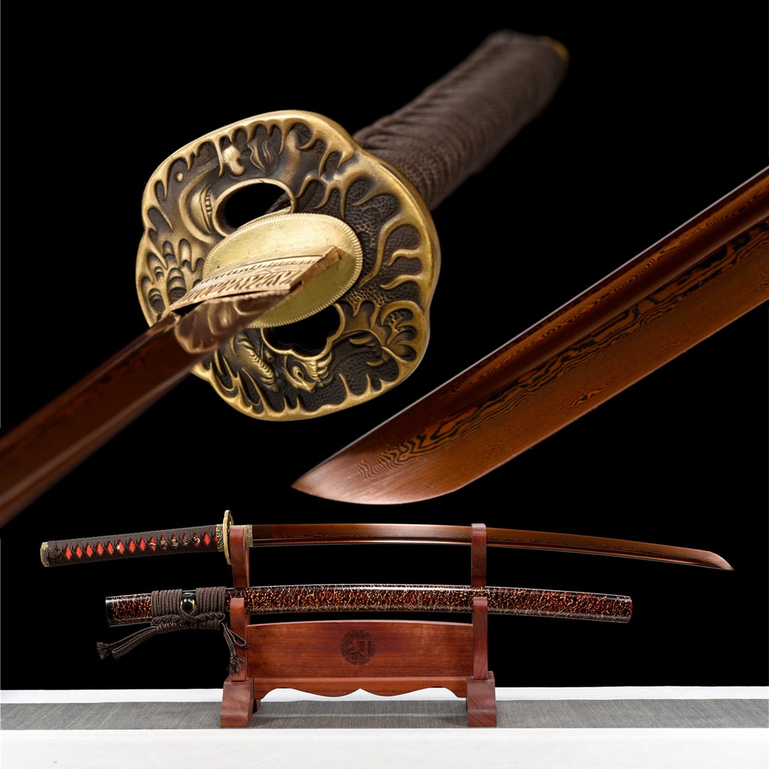 Handmade Crafts Hellfire Katana Sword Handmade Japanese - Etsy