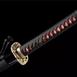 Handmade Crafts Red Dragon Katana Sword Handmade Japanese Samurai Sword ...