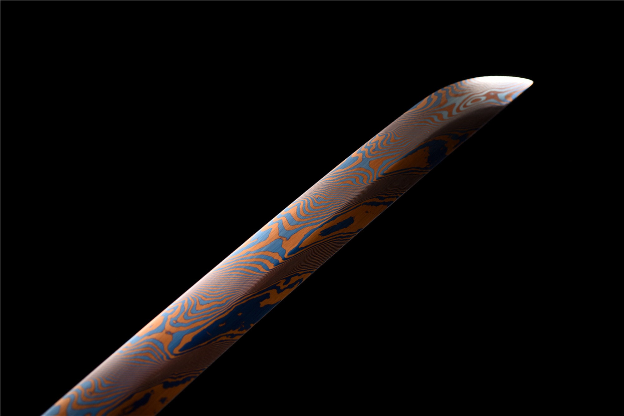 Handcrafted Japanese Katana Art Piece - Dragonfly Tsuba & Sunset ...