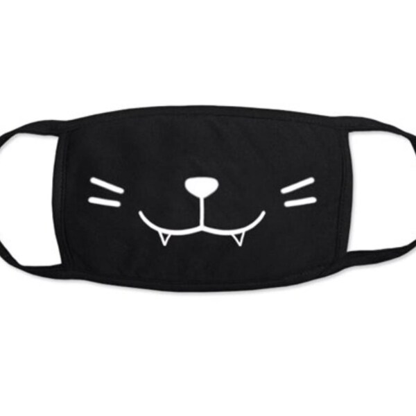Cat Face Mask - Etsy