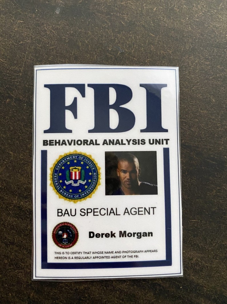 Criminal Minds ID Badge Spencer Reid ID Badge FBI badge | Etsy Criminal Minds ID Badge Spencer Reid ID Badge FBI badge | Etsy