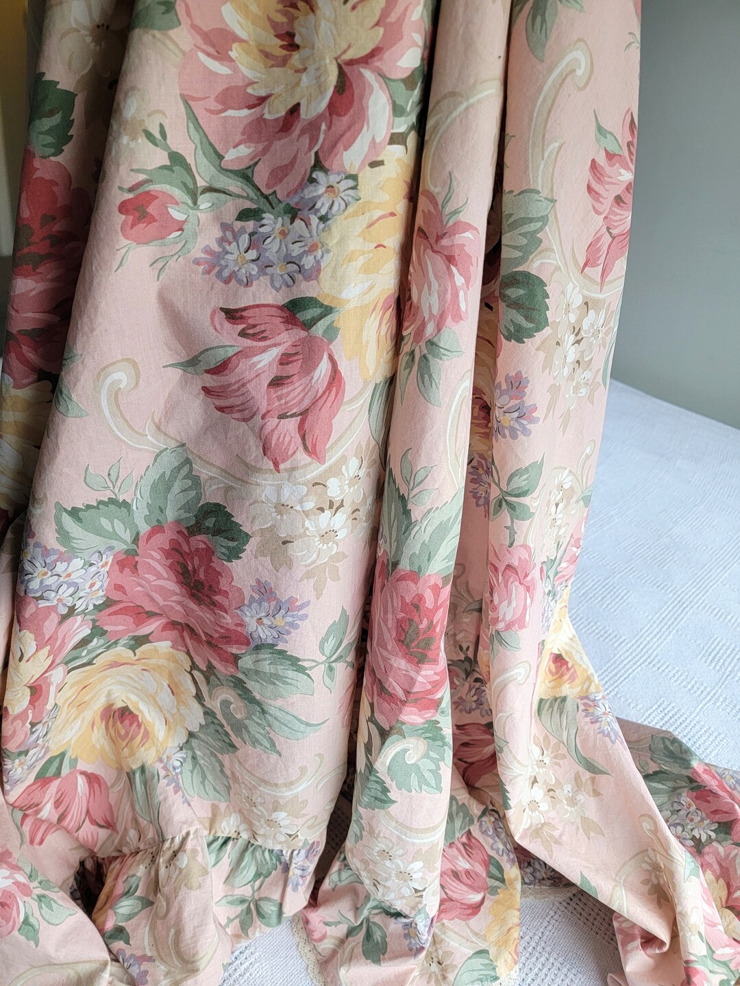 Vintage 80s Queen Flat Springmaid 100% Cotton Sheet - Etsy