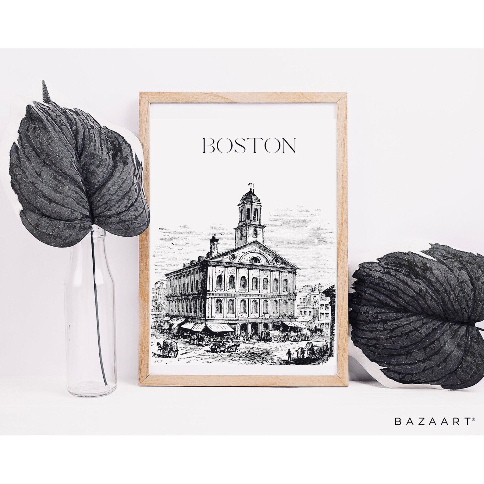 Historical Boston Art Boston Print Boston Art Print Boston | Etsy