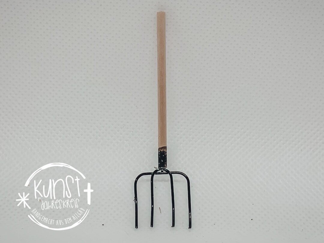 Wichtel Miniature Crib Accessories Pitchfork Small Pitchfork Handmade ...