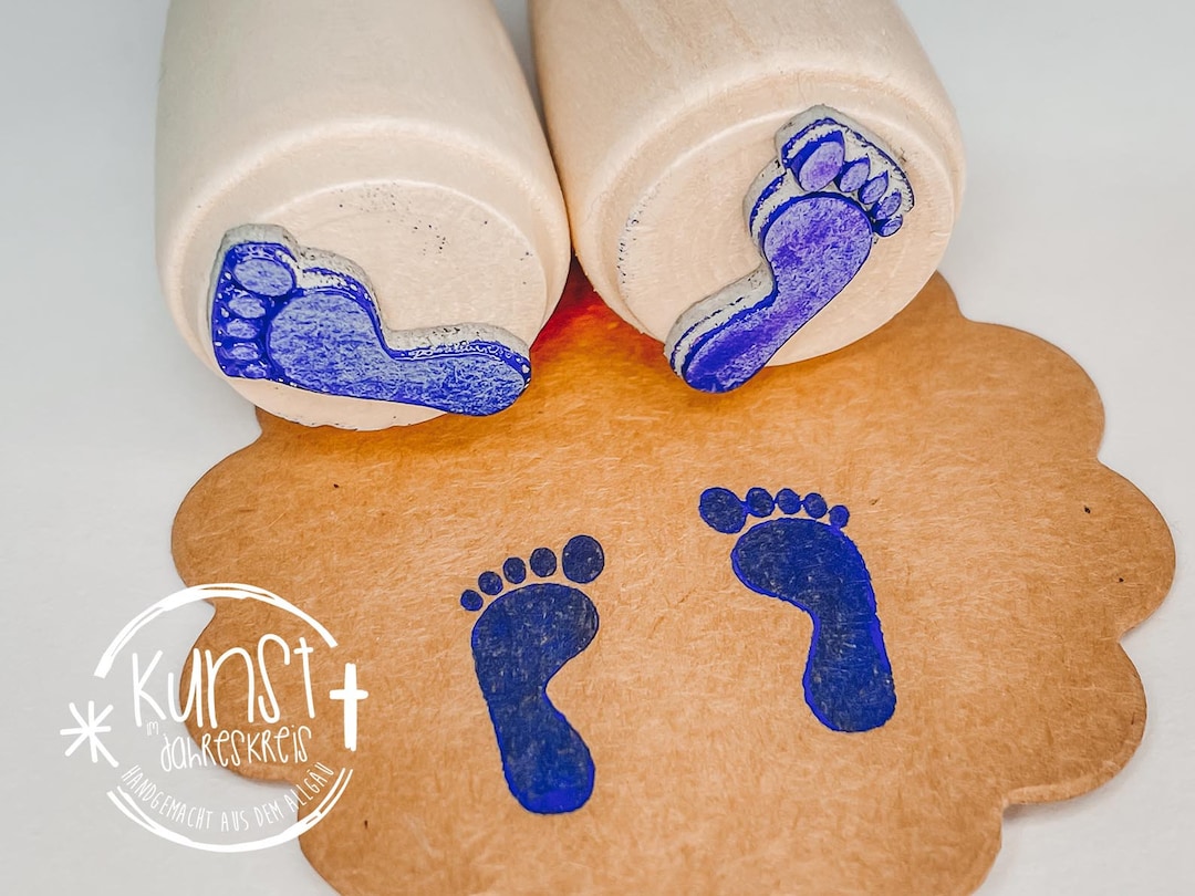 Gnome Miniature Footprint Barefoot Stamp - Etsy