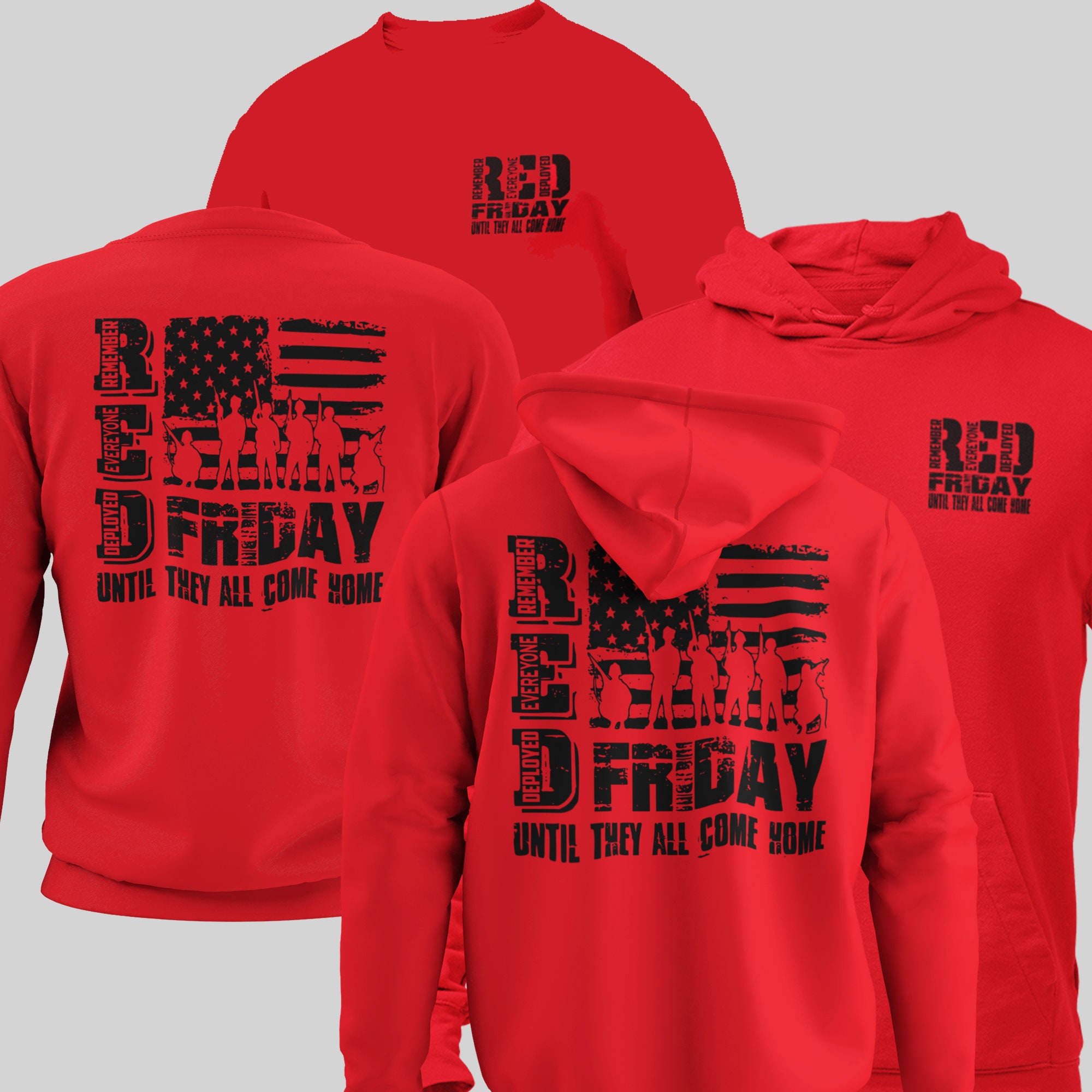 Red Friday Hoodie/red Friday Shirt/red Friday Sweatshirt / Red Friday ...