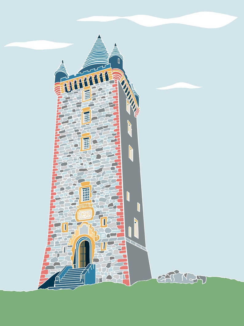 Scrabo Tower Print - Etsy