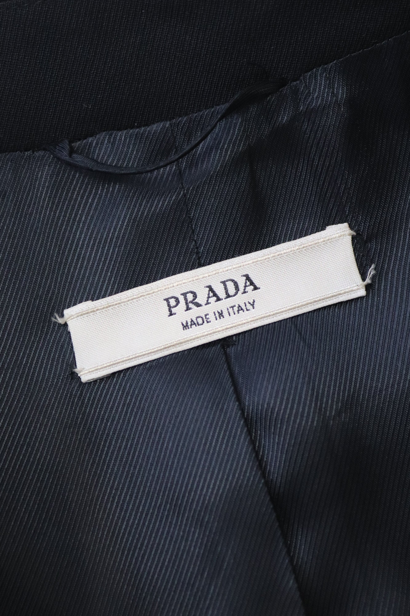 Vintage PRADA Sculptural Wool Blend Coat Fitted Midi IT 38 / XS Made in ...