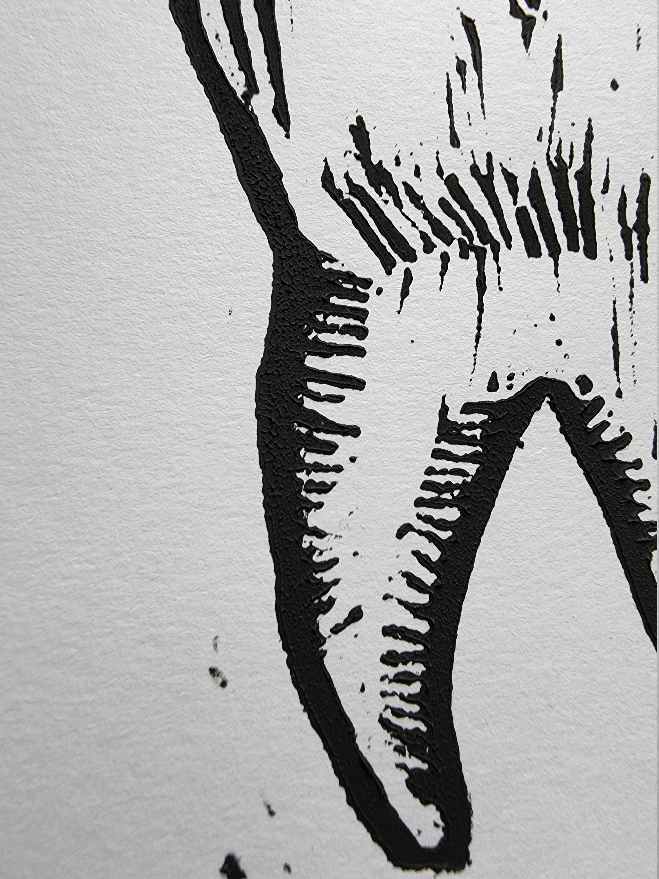 Tooth Lino Print Spooky Wall Art - Etsy