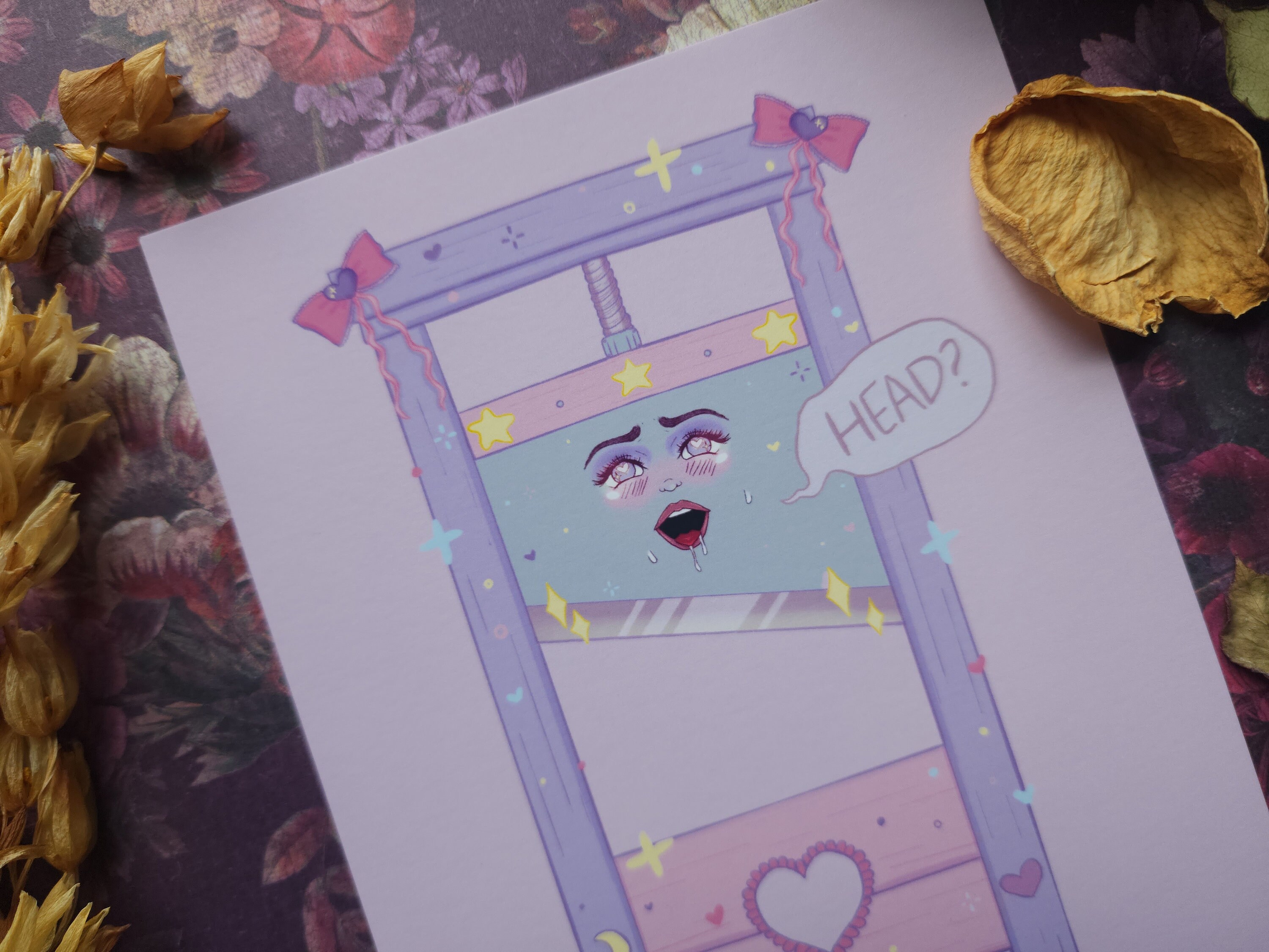 Lewd Romantic Guillotine Head Lewd Art NSFW Art Print - Etsy