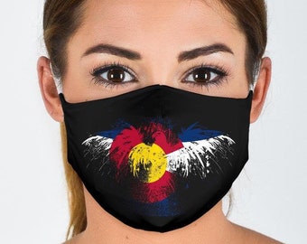Colorado Flag Mask | Etsy