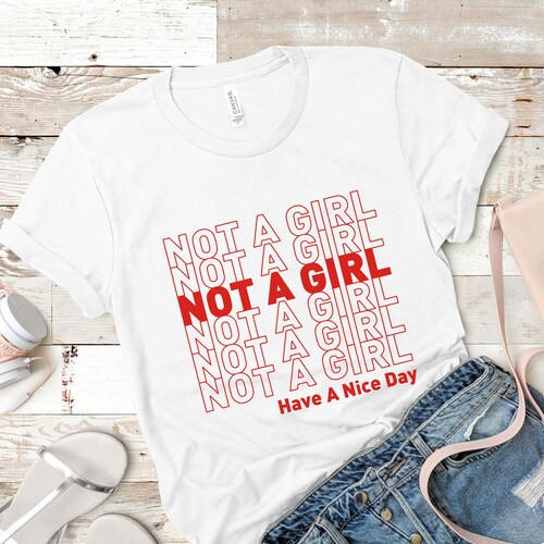 Not a Girl Non Binary Pride Sweatshirt Nonbinary Sweater - Etsy