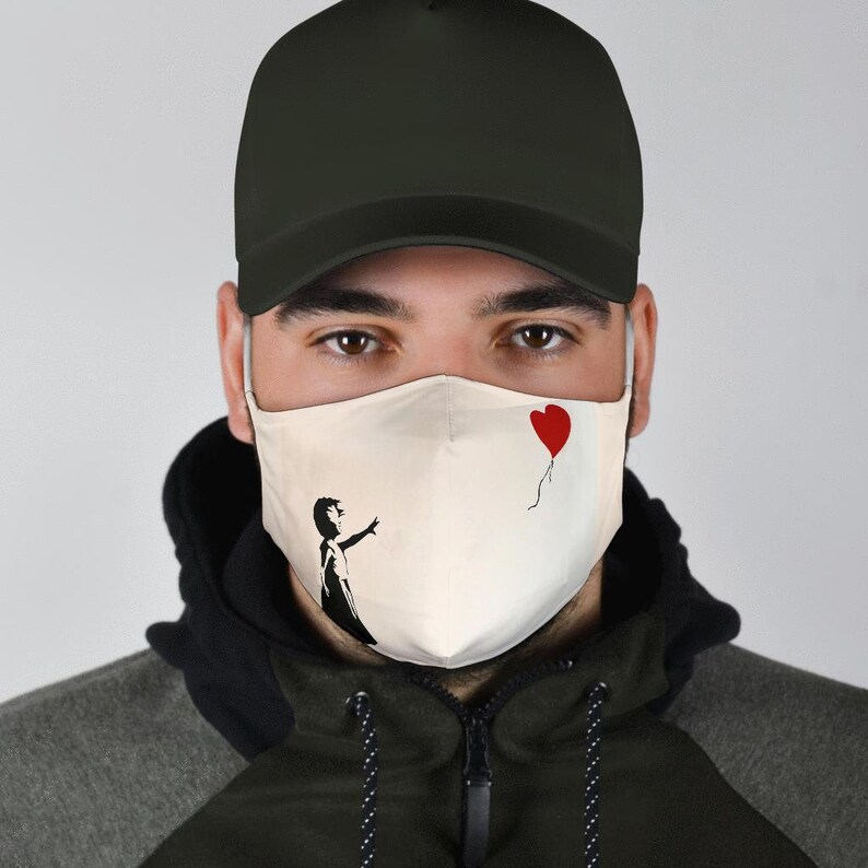 Banksy Face Mask Street Art Mask with Filter and Nose Wire. | Etsy