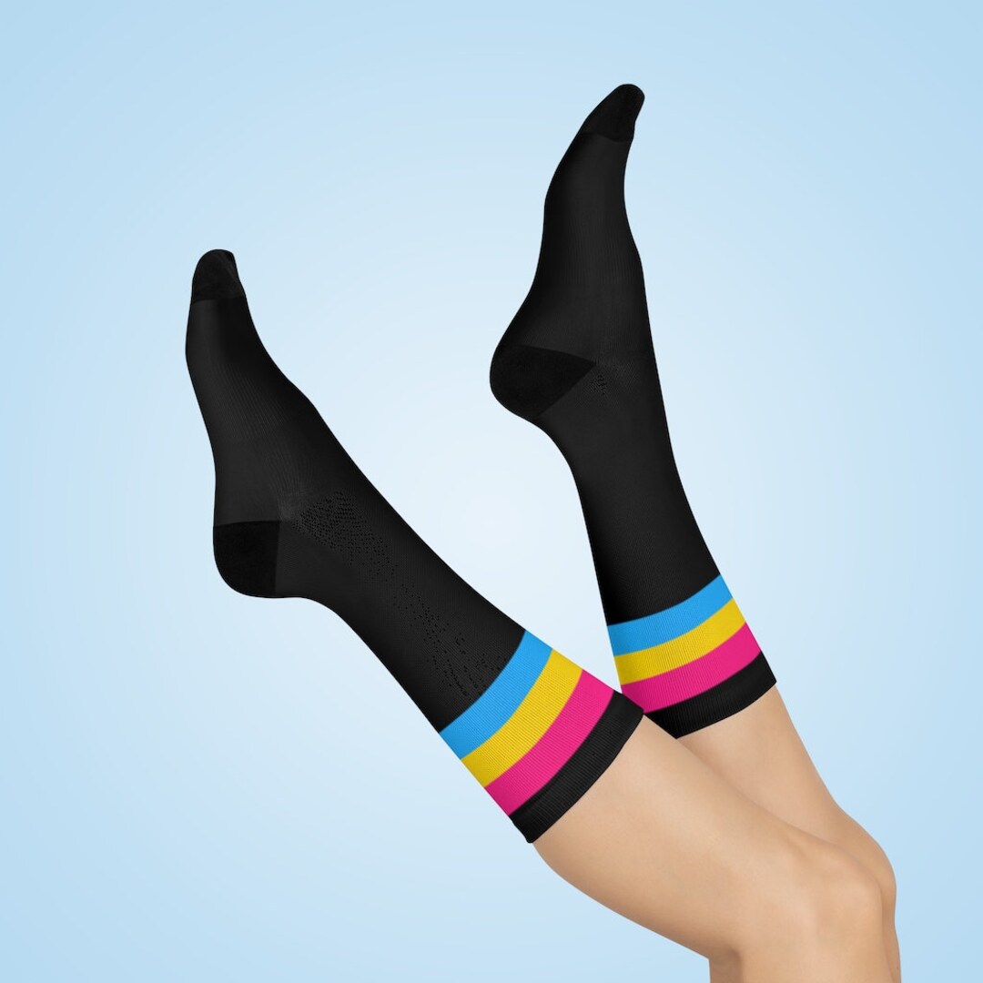 Pansexual Socks Pan Pride Clothing Lgbt Pansexual Ts Etsy
