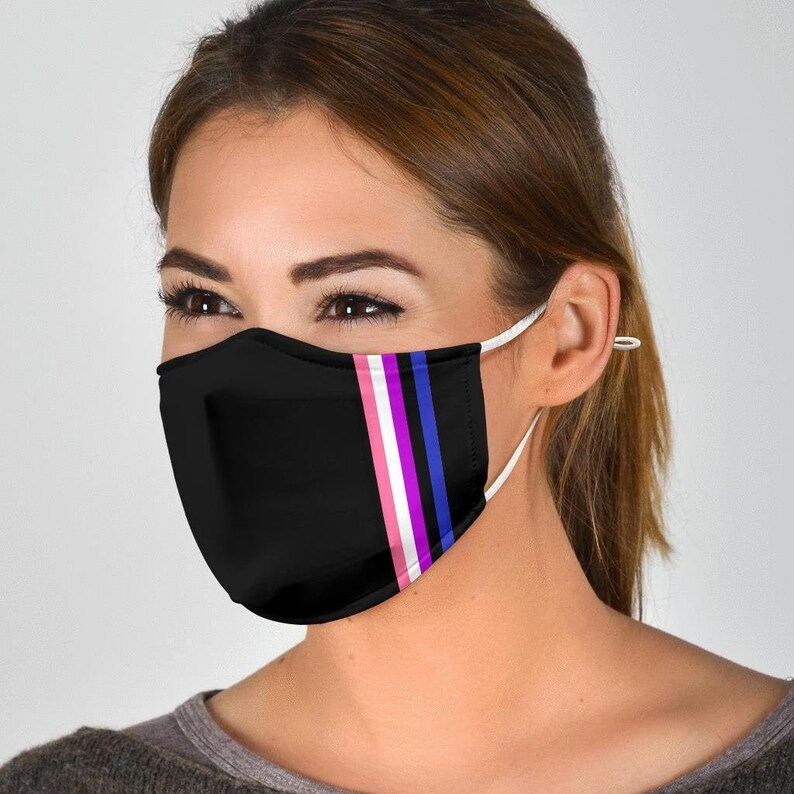 Subtle Genderfluid Face Mask Gender Fluid Mask. Genderfluid | Etsy