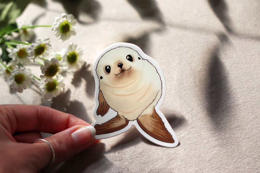 Seal Pup Sticker 3x3 Baby Seal Sticker Animal Sticker Bullet Journaling ...