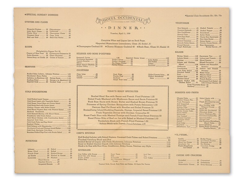 Vintage Menu, Movie Location, Souvenir Menu, Restaurant Ephemera ...