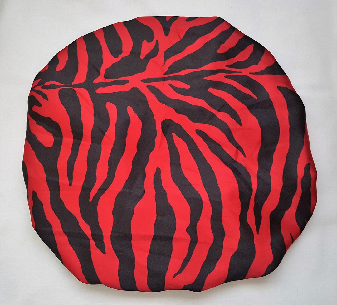 Zebra Print Satin Hair Bonnet - Etsy