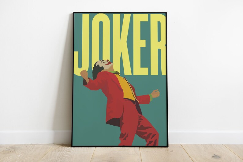 Graphic Design Poster | Minimalist Art | Joker - Etsy
