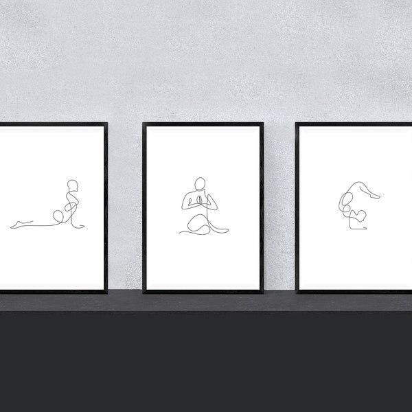 Yoga Print - Etsy