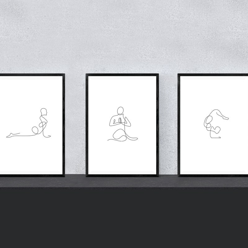 Yoga Print - Etsy