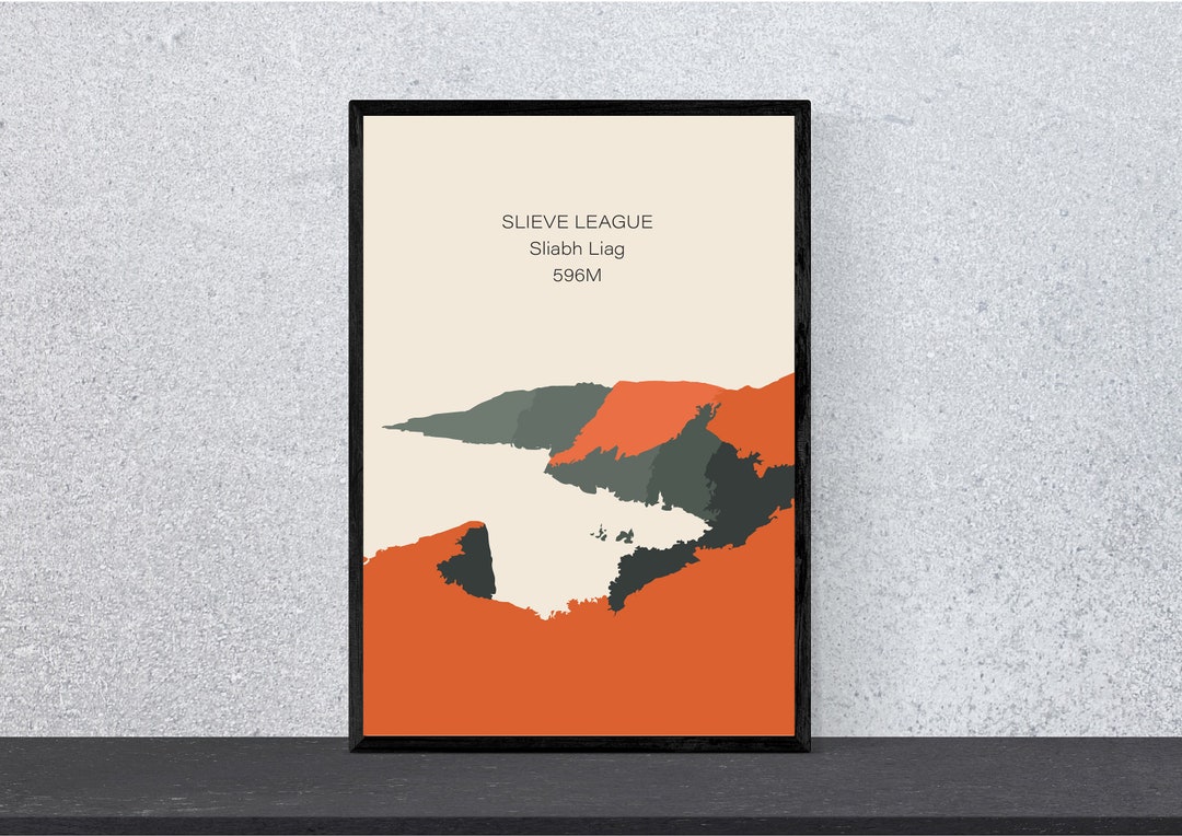 Slieve League Print, Irish Poster, Sliabh Liag Donegal | Printable ...