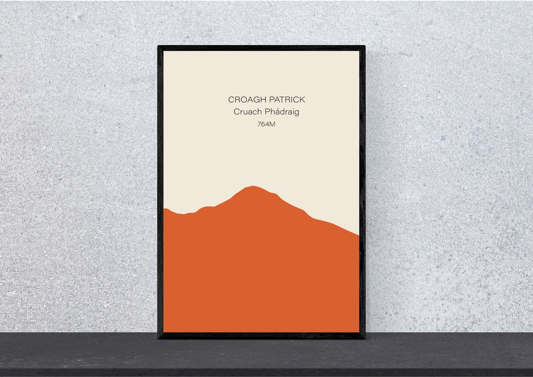 Croagh Patrick Mountain Poster, Ireland Print, Irish Pilgrimage ...
