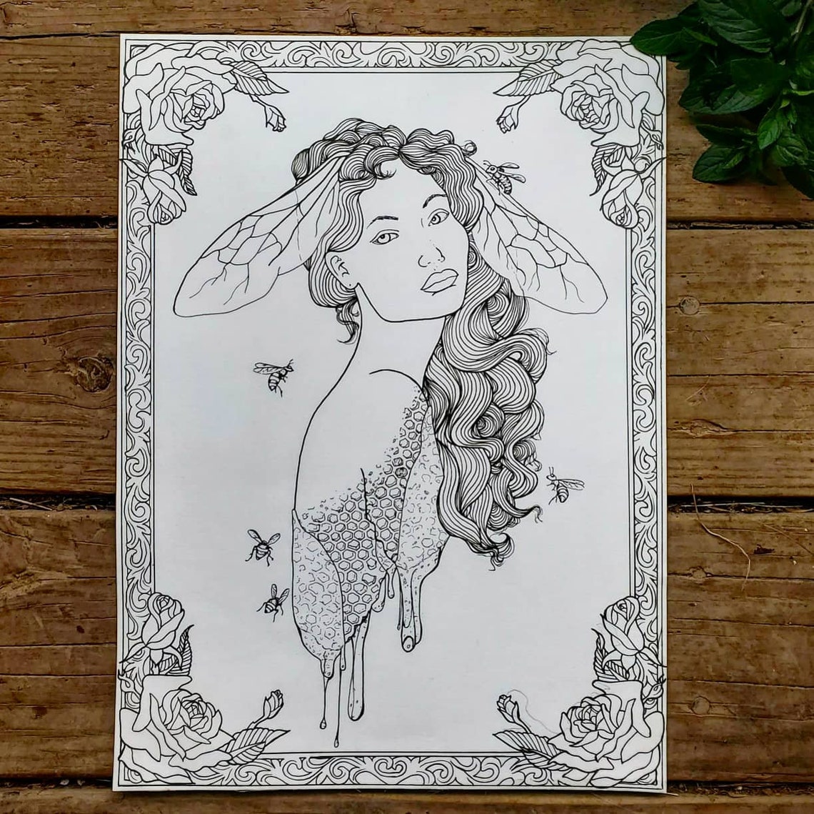 Goddess Beyla Coloring Page - Etsy Australia