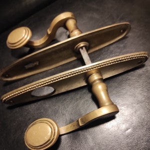 Vintage Solid Brass Door Handles Old Brass Door Handles for Front Door ...