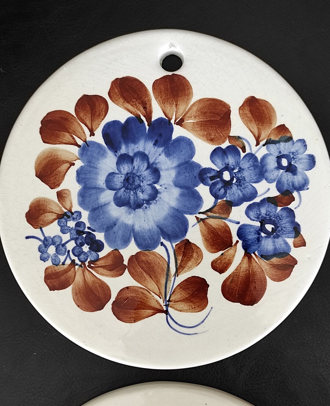 Vintage Ceramic Board for Hot Dishes - Old Polish Porcelain Breakfast ...