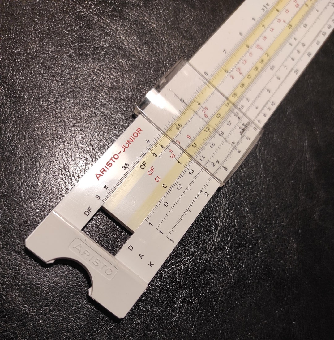Vintage Slide Rule Aristo-junior 0901 Logarithmic Ruler Germany 70s - Etsy